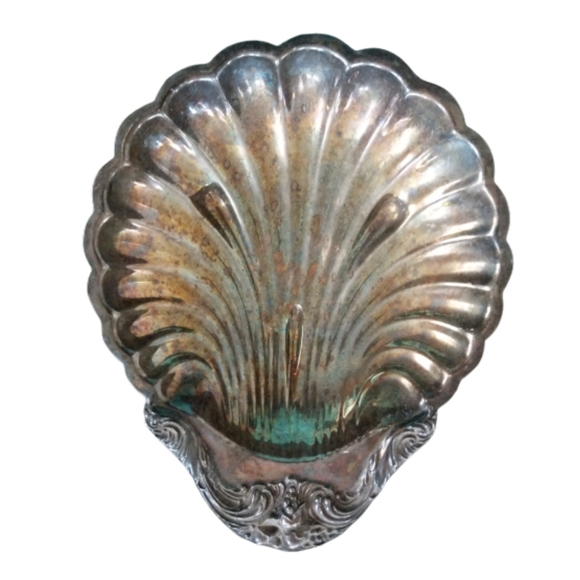 English Silver Mfg. Co. | Kitchen | Vintage Silver Clam Shell Serving ...